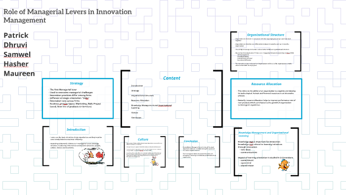Role of Managerial Levers in Innovation Management by Patrick Nwoko