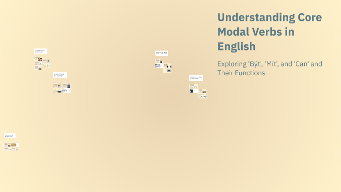 Understanding Core Modal Verbs in English by jakub kosmický on Prezi
