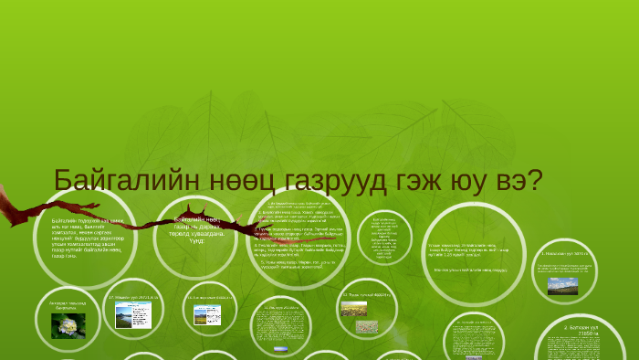 Байгалийн нөөц газрууд гэж юу вэ By мядагмаа мядагмаа On Prezi