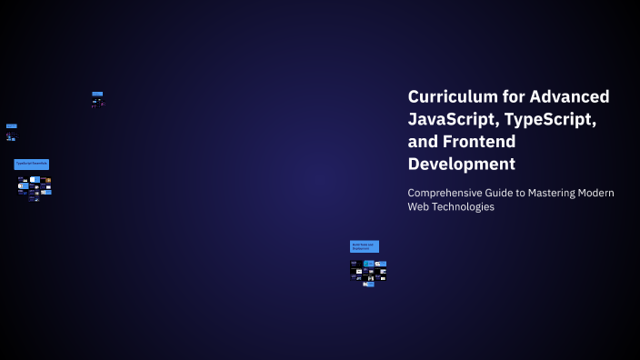 Curriculum for Advanced JavaScript, TypeScript, and Frontend ...