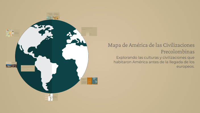 Mapa de América de las Civilizaciones Precolombinas by Viviana Correa ...