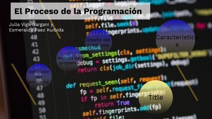 El Proceso de la Programación by María Esmeralda Paez Kuibida on Prezi
