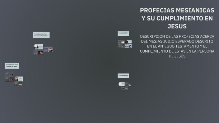 PROFECIAS MESIANICAS Y SU CUMPLIMIENTO EN JESUS by jose guerrero on Prezi
