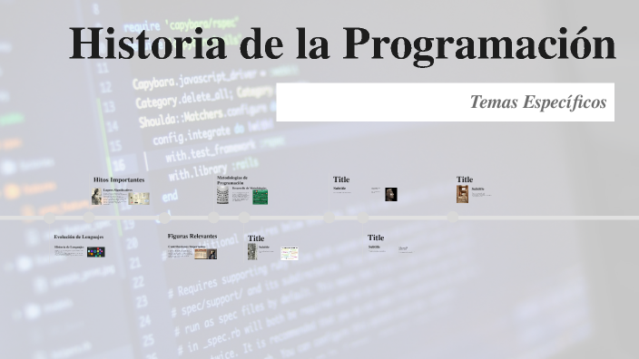 Historia de la Programación by Cristian David Casallas arias on Prezi