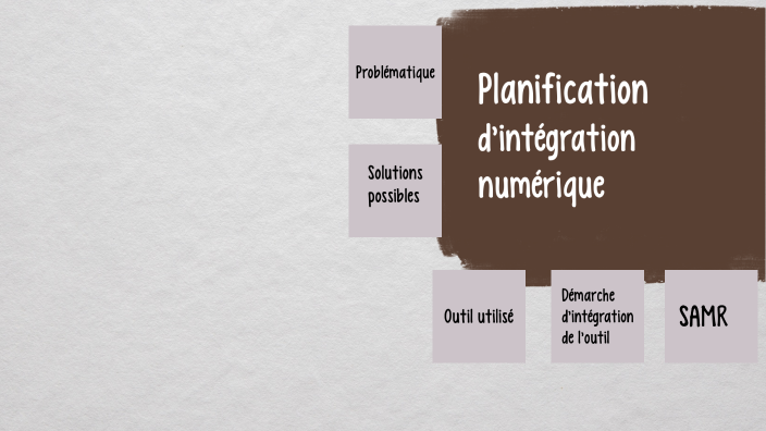 Intégration numérique by Sylvain Brodeur on Prezi