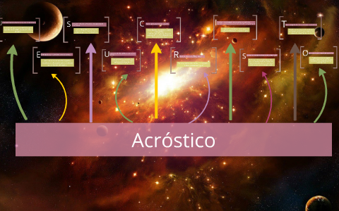Acróstico by carolina mazo on Prezi