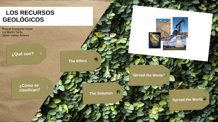 LOS RECURSOS GEOLÓGICOS by Raquel Espigares Gilete on Prezi