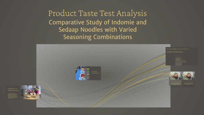 Product Taste Test Analysis by PRL Research on Prezi