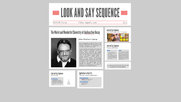 Look and Say Sequence by Anna Stan