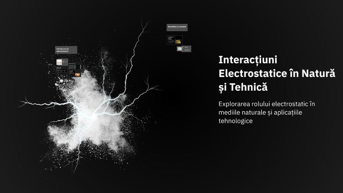 Interacțiuni Electrostatice în Natură și Tehnică by Alexandru Albot on ...