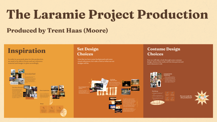The Laramie Project, Designs by Trent Moore on Prezi