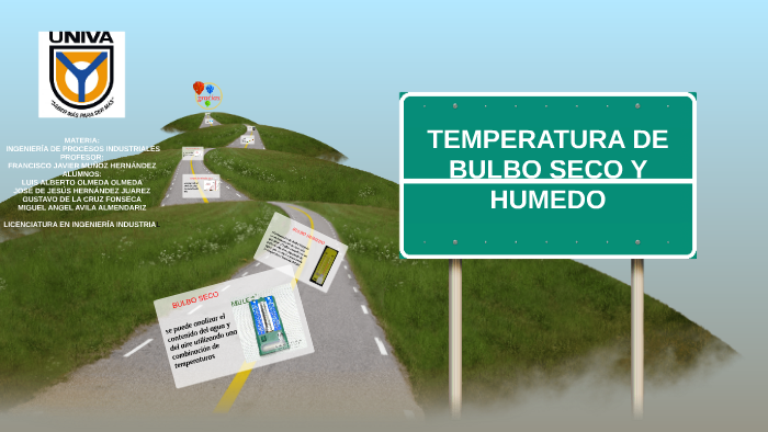 TEMPERATURA DE BULBO SECO Y HÚMEDO UNIVA by Luis Olmeda on Prezi