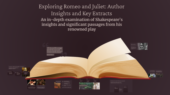Exploring Romeo and Juliet: Author Insights and Key Extracts by سهر ...