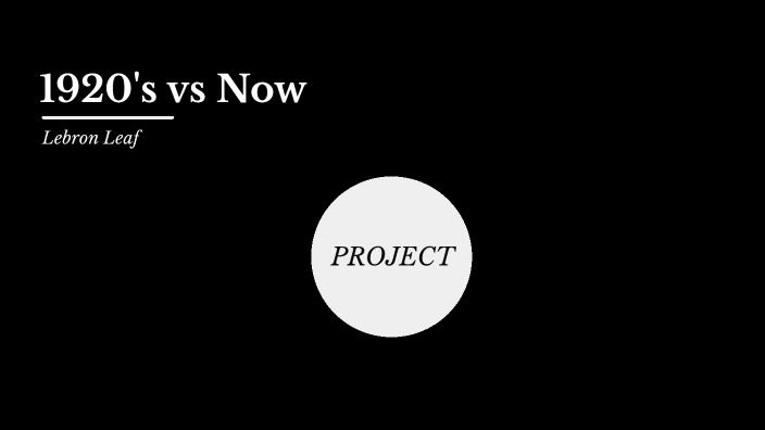 1920's vs NOW by Lebron Leaf on Prezi