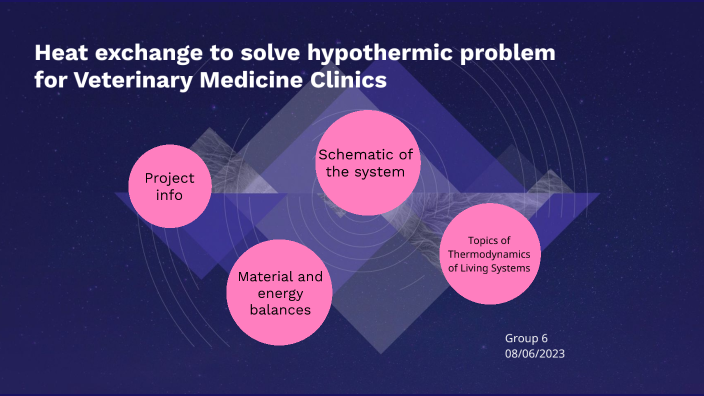 Heat exchange to solve hypothermia problem for Veterinary Medicine ...