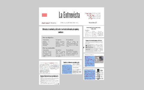 Diferencias de la entrevista informativa, de opinión y sembl by Oriana ...