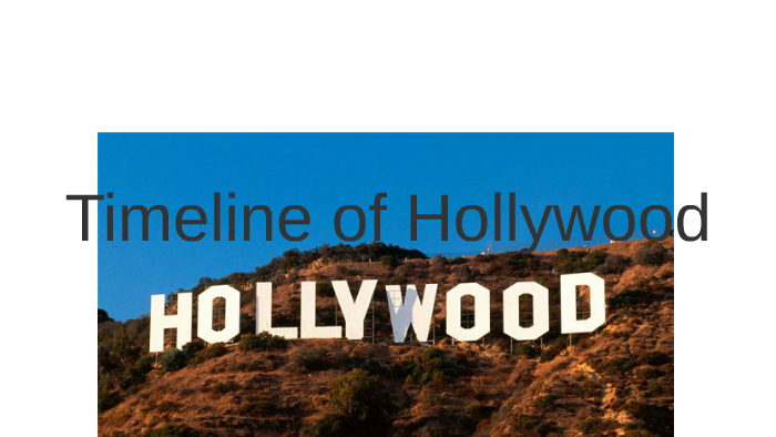 Timeline of Hollywood by mackenzie coffman on Prezi