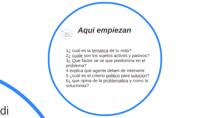 1¿ cual es la tematica de tu nota? by paola lizeth vazquez fregoso on Prezi