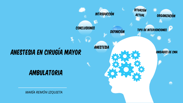 ANESTESIA EN CIRUGÍA MAYOR AMBULATORIA by MARIA REMON on Prezi