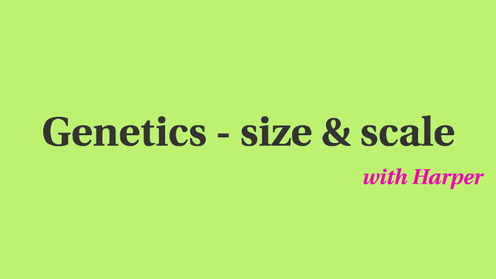 Genetics - size & scale by Harper Martin on Prezi