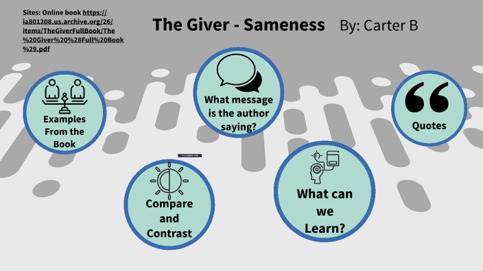 The Giver - Sameness by Carter Beauchesne on Prezi