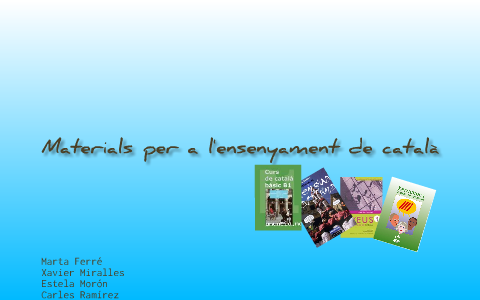 Materials per a l'ensenyament de català by Estela Morón