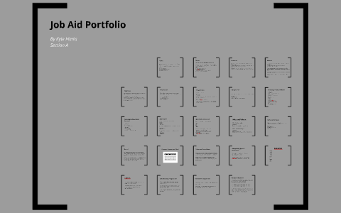 Job Aid Portfolio by Kyle Marks on Prezi