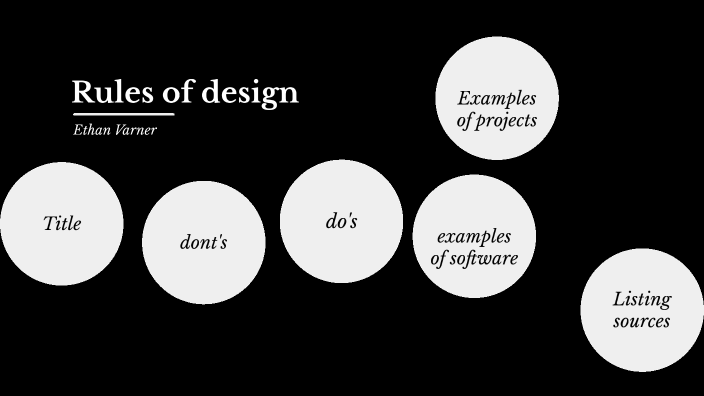 The rules of design by Ethan Varner on Prezi
