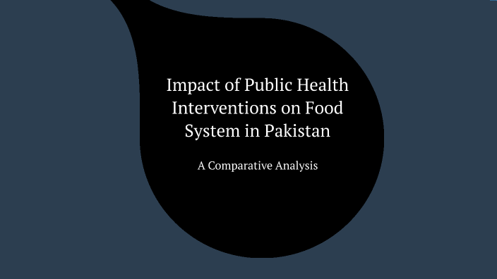 Impact of Public Health Interventions on Food System in Pakistan by ...