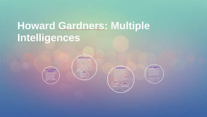Howard Gardners: Multiple Intelligences by Maria Wahl on Prezi