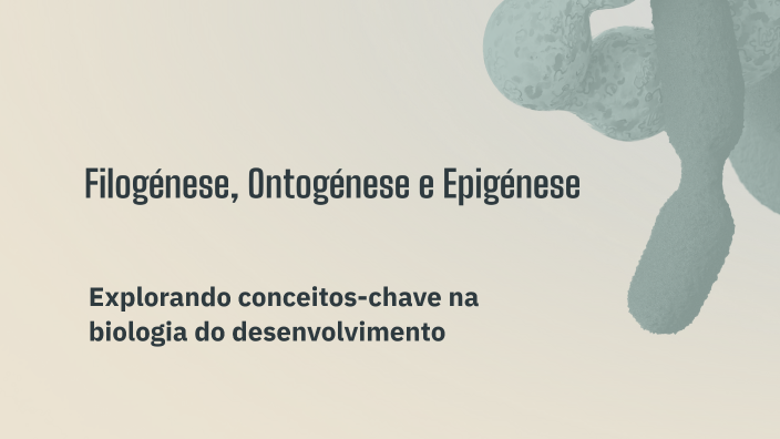 Filogénese, Ontogénese e Epigénese by Catarina Costa on Prezi