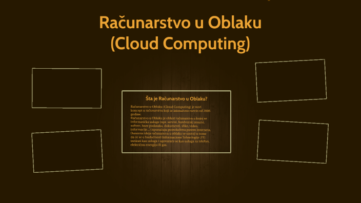 Racunarstvo u oblaku by Aleksandar Antic on Prezi