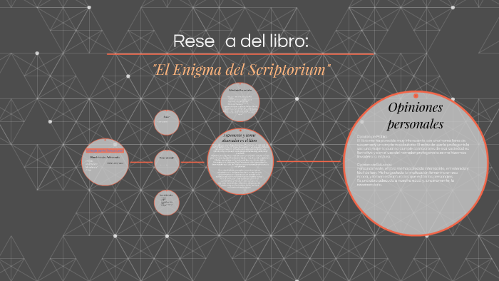 Reseña del libro: El Enigma del Scriptorium by Pablo González on Prezi