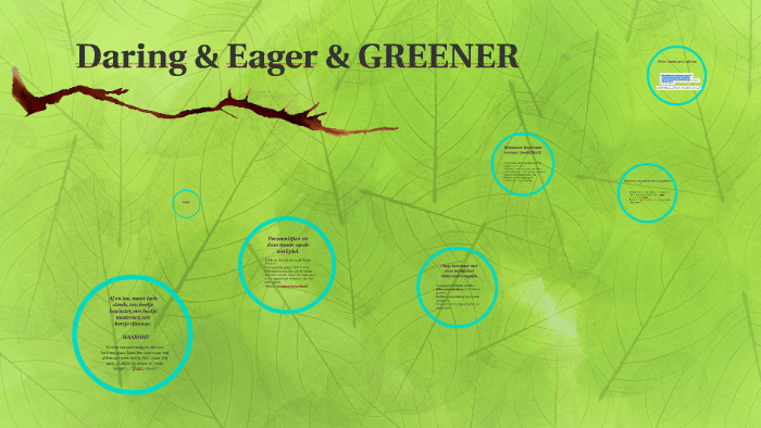 Daring & Eager & GREENER by Lianne Frantsen on Prezi