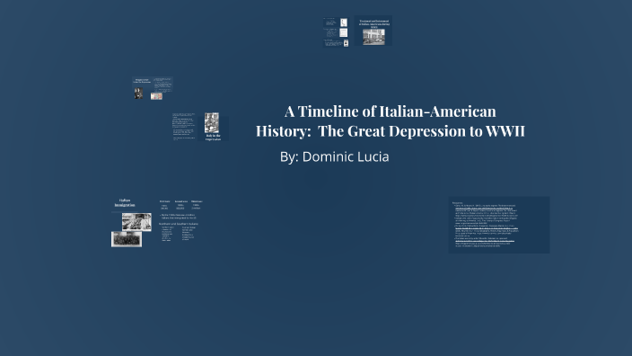 Italian-American History Timeline by Dominic Lucia on Prezi