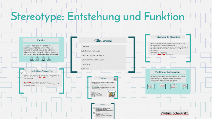 Stereotype: Entstehung und Funktion by Paulina Zebrowska on Prezi