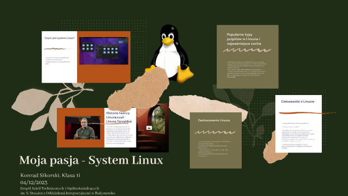Moja pasja - System Linux by Konrad Sikorski on Prezi
