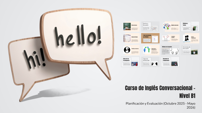Curso Nivel B1 Inglés de Conversación (Octubre 2025 - Mayo 2026) 60 ...