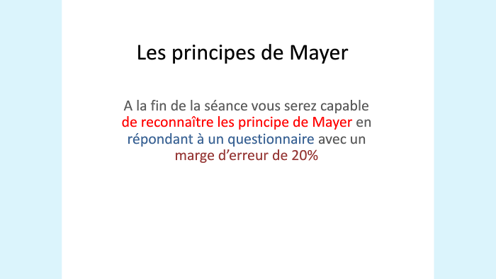 Principe de Mayer by Stephane Lievin on Prezi