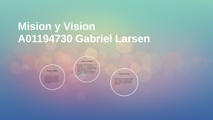 Mision y Vision by Gabriel Larsen