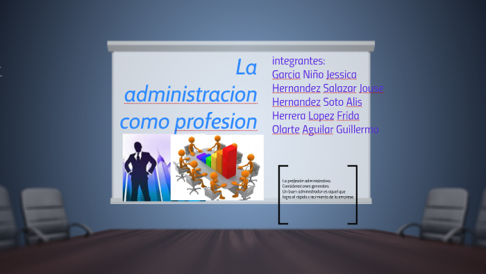 la administracion como profesion by Alis Paola Hernández Soto on Prezi