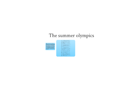 History of Olympics by Caylie Jones on Prezi