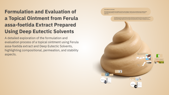 Formulation and Evaluation of a Topical Ointment from Ferula assa ...