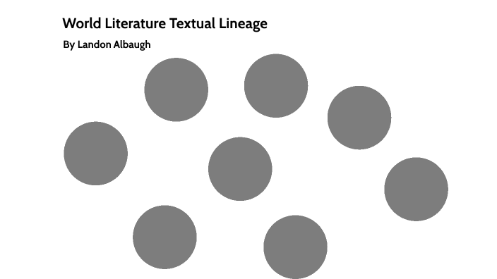 Textual Lineage Project by Landon Albaugh on Prezi