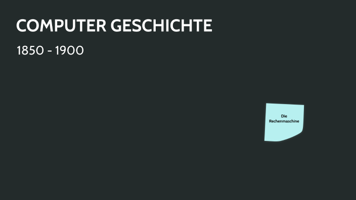 Computer Geschichte 1850 - 1900 by X X on Prezi