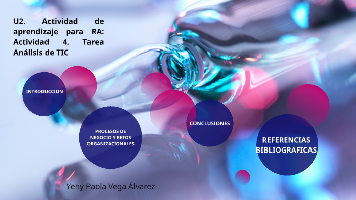 U2. Actividad de aprendizaje para RA: Actividad 4. Tarea Análisis de TIC by YENY PAOLA VEGA ...