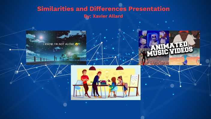 Similarities and Differences Presentation on music videos v animation ...