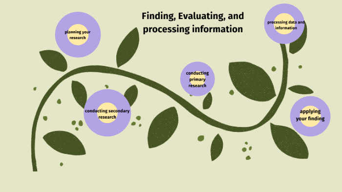 Finding, Evaluating, and processing information by chance christian on Prezi
