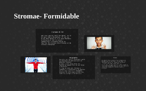 Stromae- Formidable by on Prezi