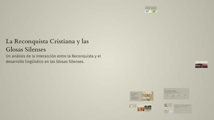 La Reconquista Cristiana y las Glosas Silenses by VANESSA AGUIRRE CUSBA ...